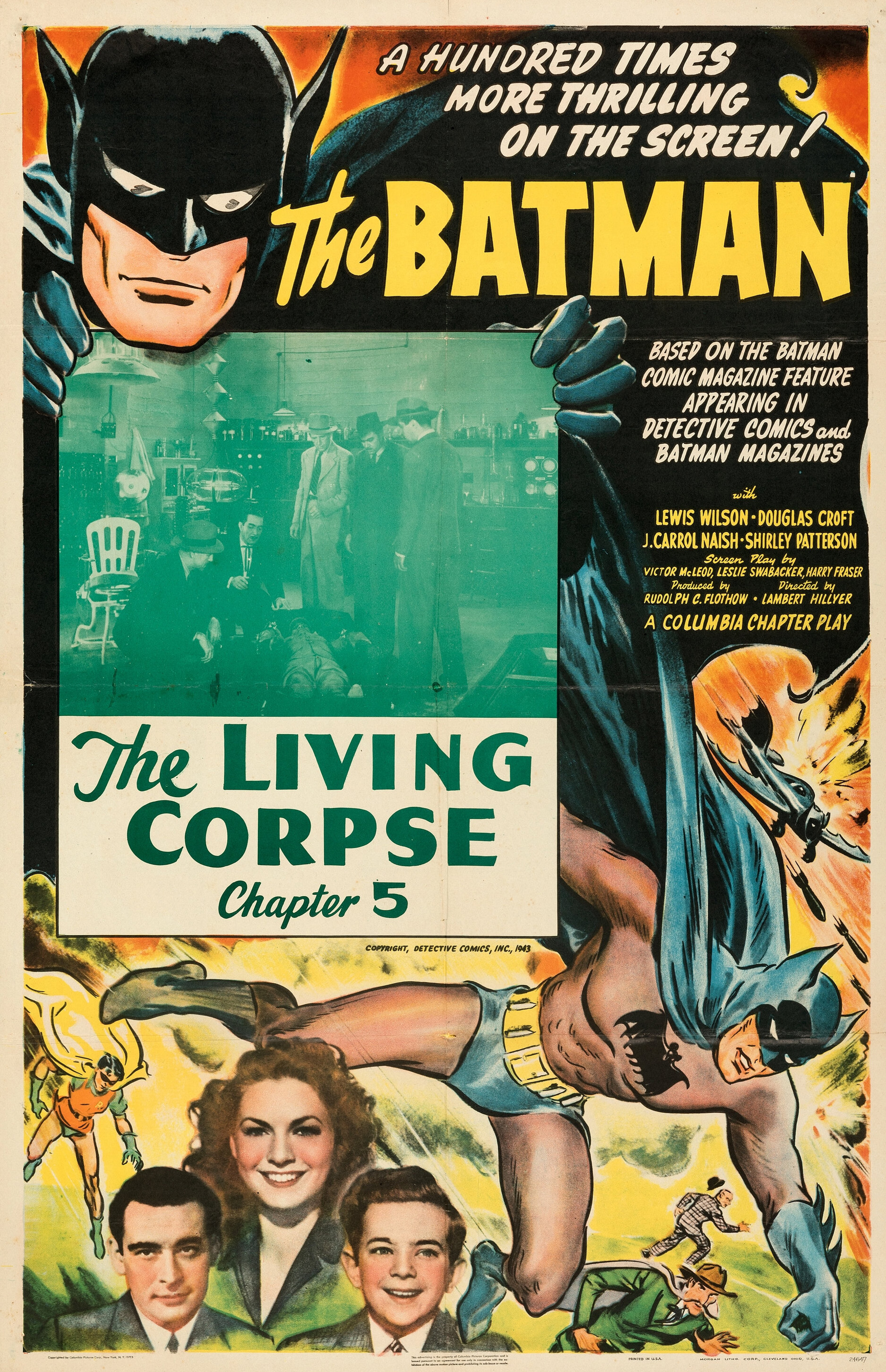 THE BATMAN (1943 – COLUMBIA PICTURES) – It's Andy Fish!